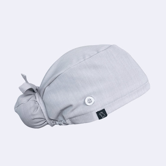 Capy Bun Scrub Cap in Cloud (light grey)